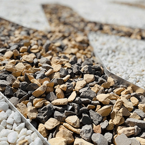 Sac de +/- 1,5T = 20M² Gravier jaune et gris King Matériaux 14/20 ...