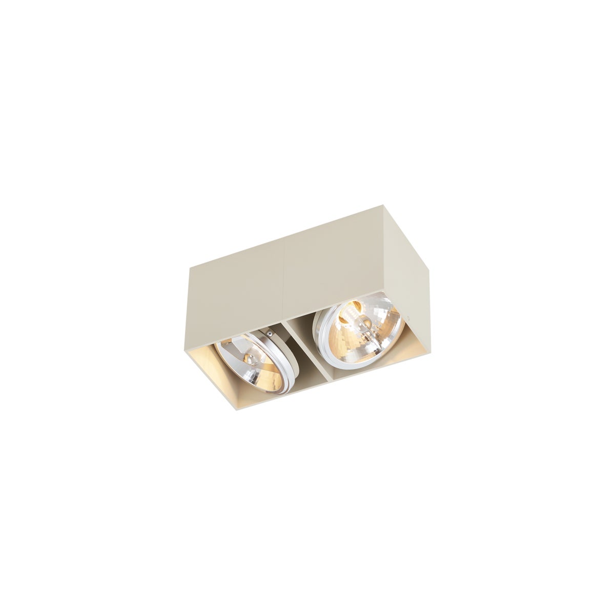 Foco de pared moderno beige regulable 2 luces - Box | Leroy Merlin