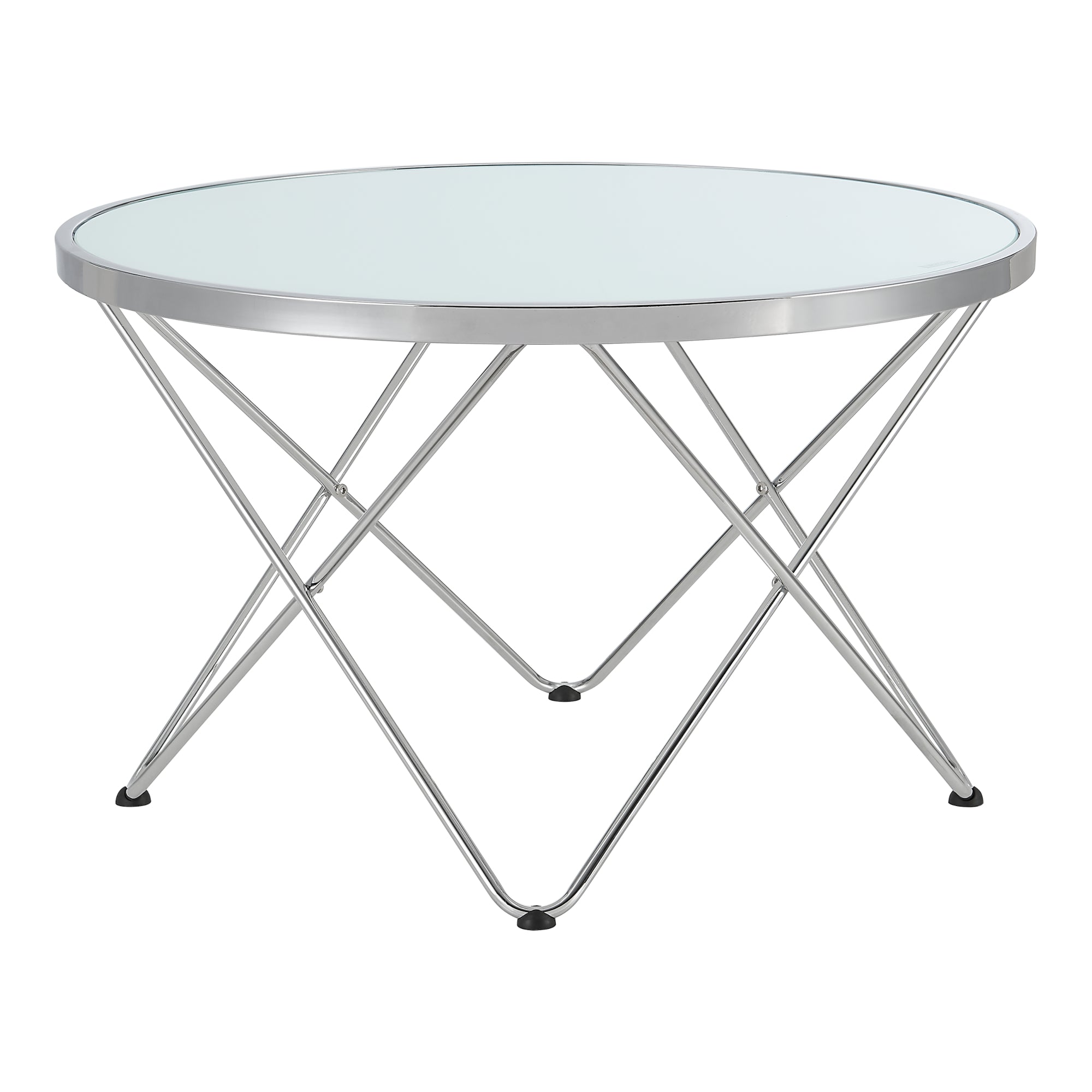Mesa de centro 80 x 50 cm redonda metal 03_0008473 | Leroy Merlin