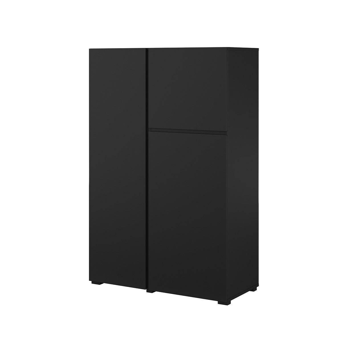Aparador alto 3 puertas Maxis Negro | Leroy Merlin