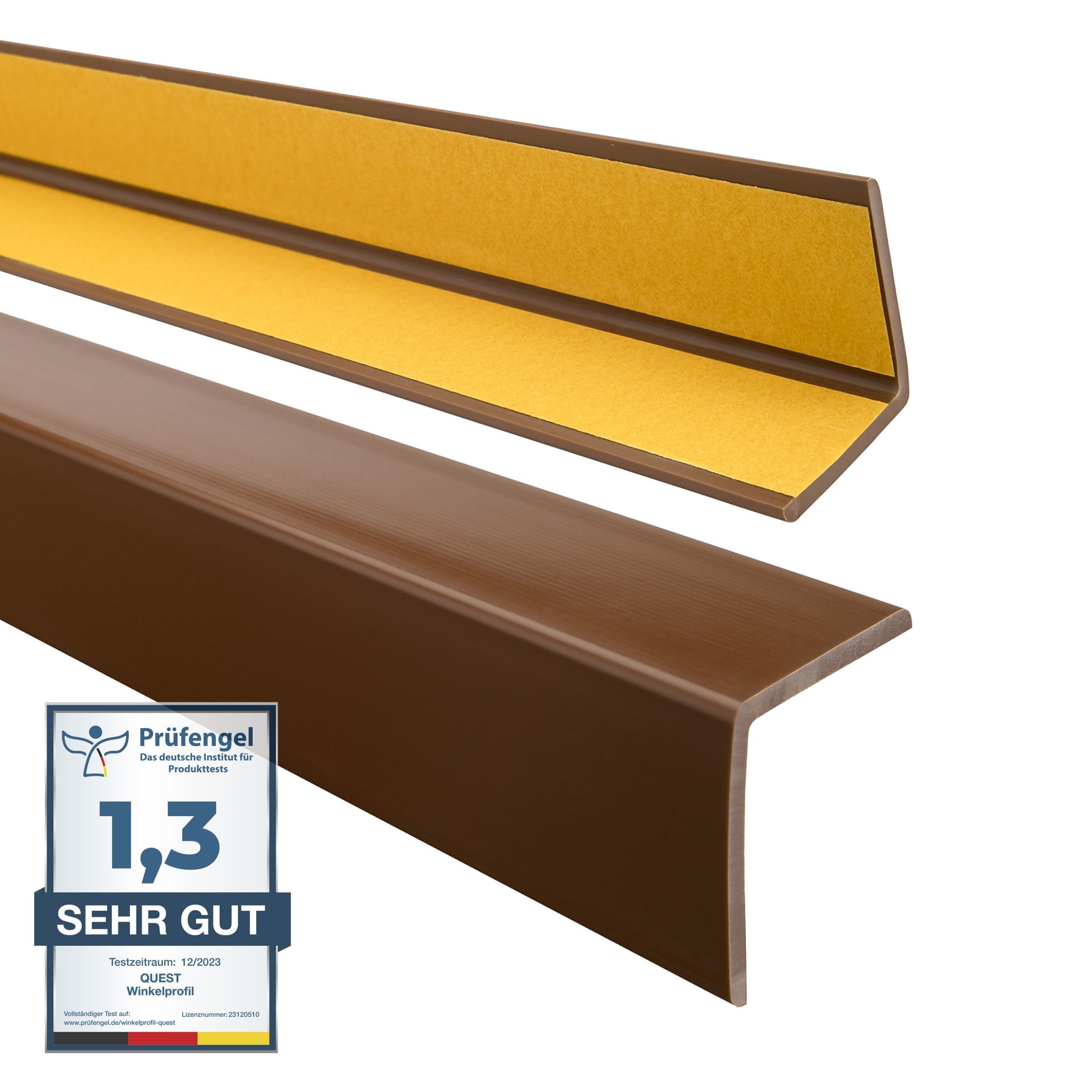 QUEST Cornière PVC 35x35mm, 1m, Baguette d’angle de protection KM ...