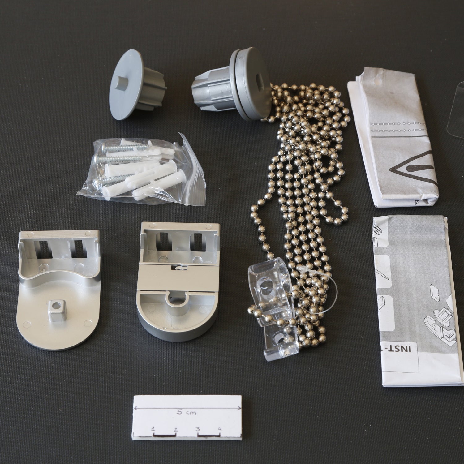 MADECOSTORE Mécanisme à chaînette 25mm gris métal pour store enrouleur ...