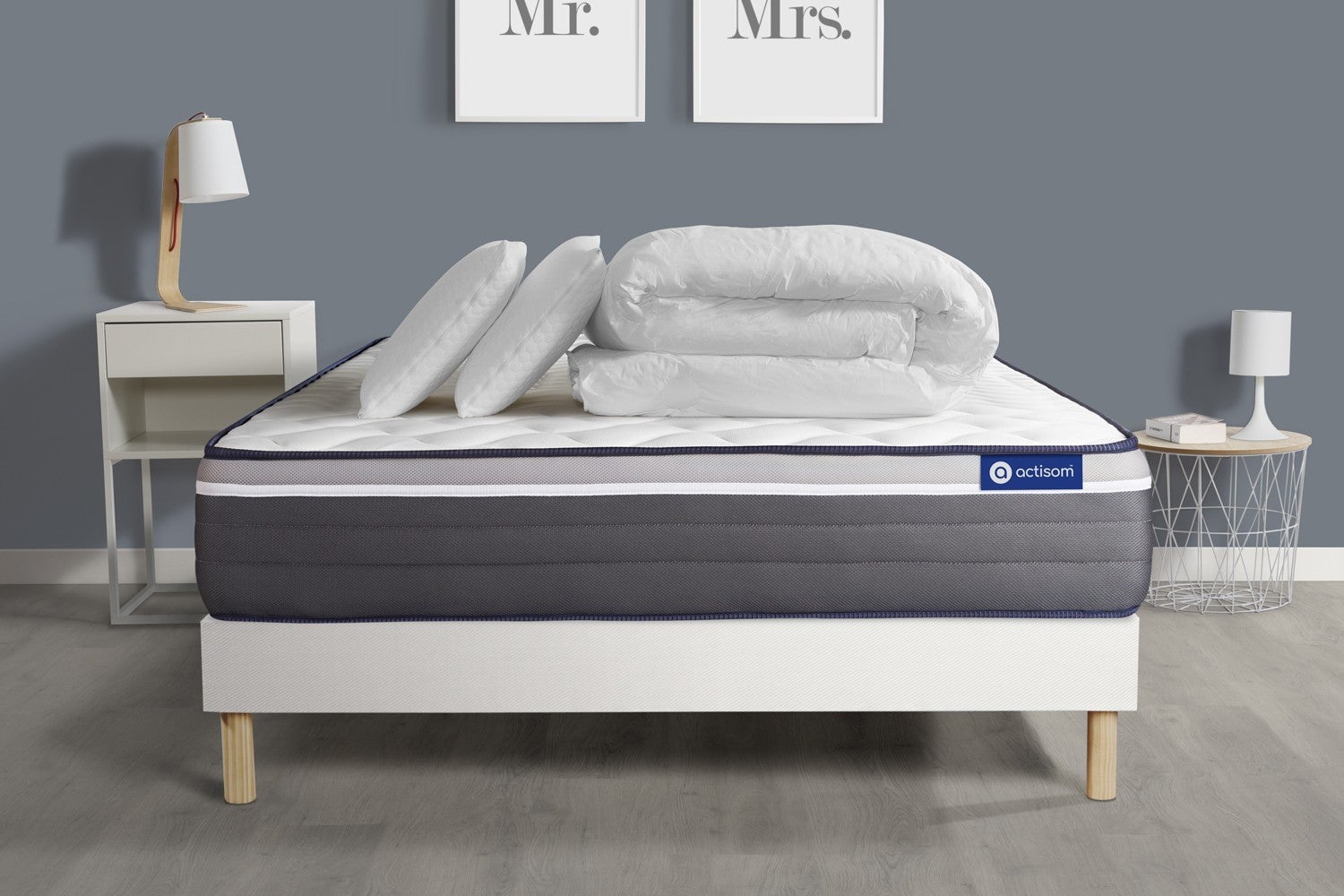 Matelas 140 x 200 cm Actiflex plus - Ressorts ensachés et mémoire de ...
