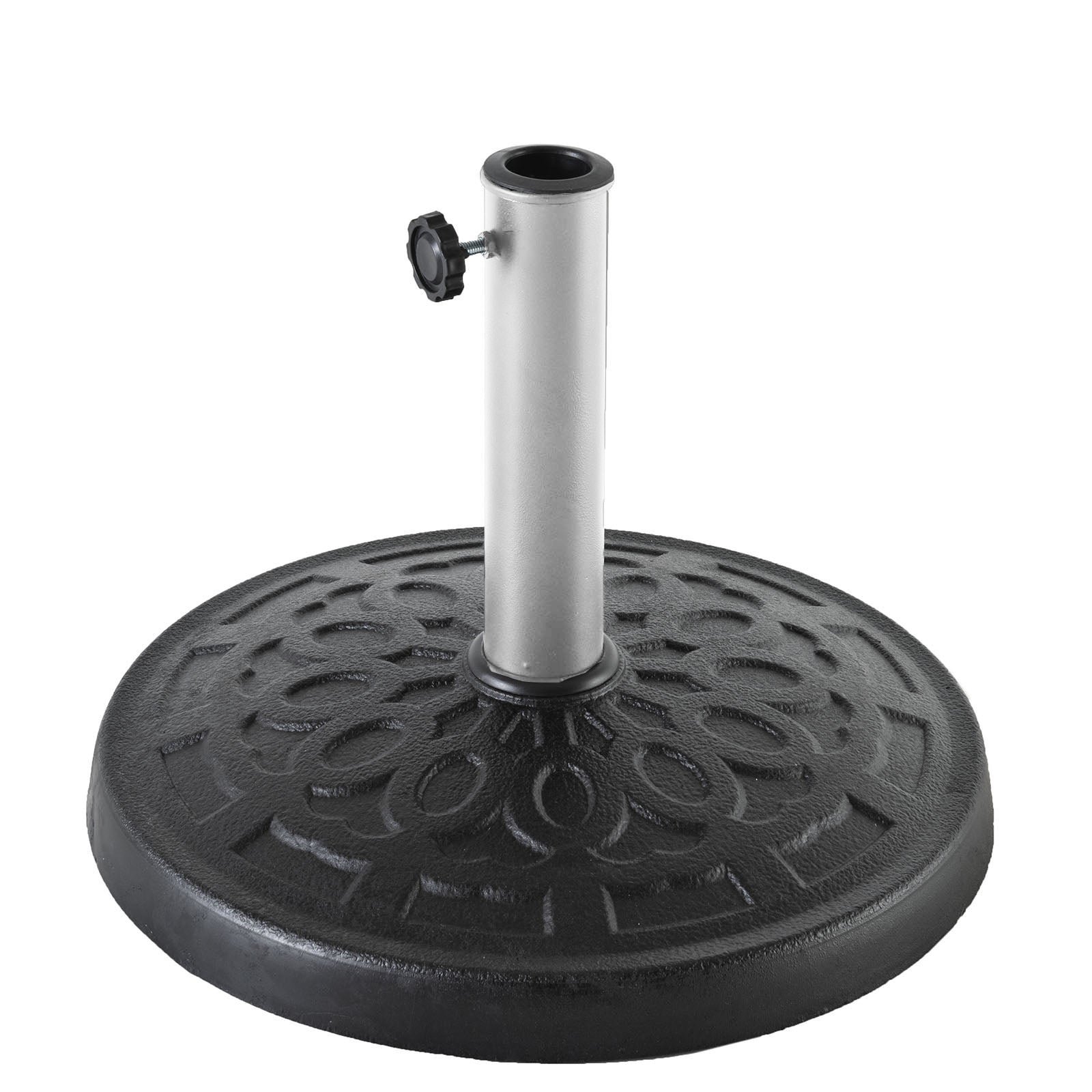 Decorspace Base redonda de poliresina para mástil central de sombrilla 25 kg marmetta | Leroy Merlin