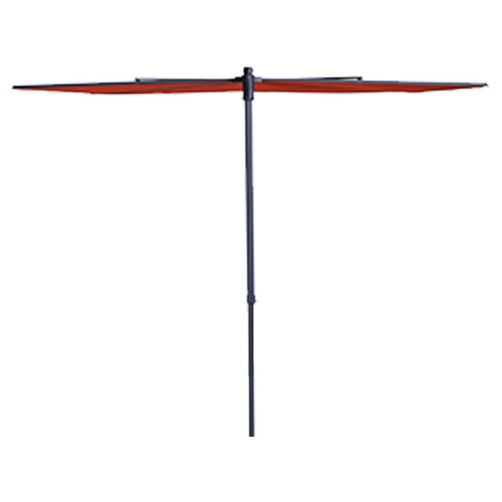 Parasol de balcon Sun Wave 270x150 cm rouge brique | Leroy Merlin