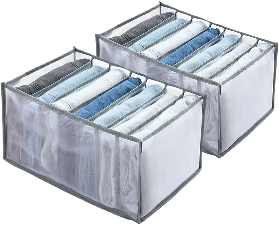 2 cajas organizadoras de ropa vaqueras para cajones. Ideales para ...