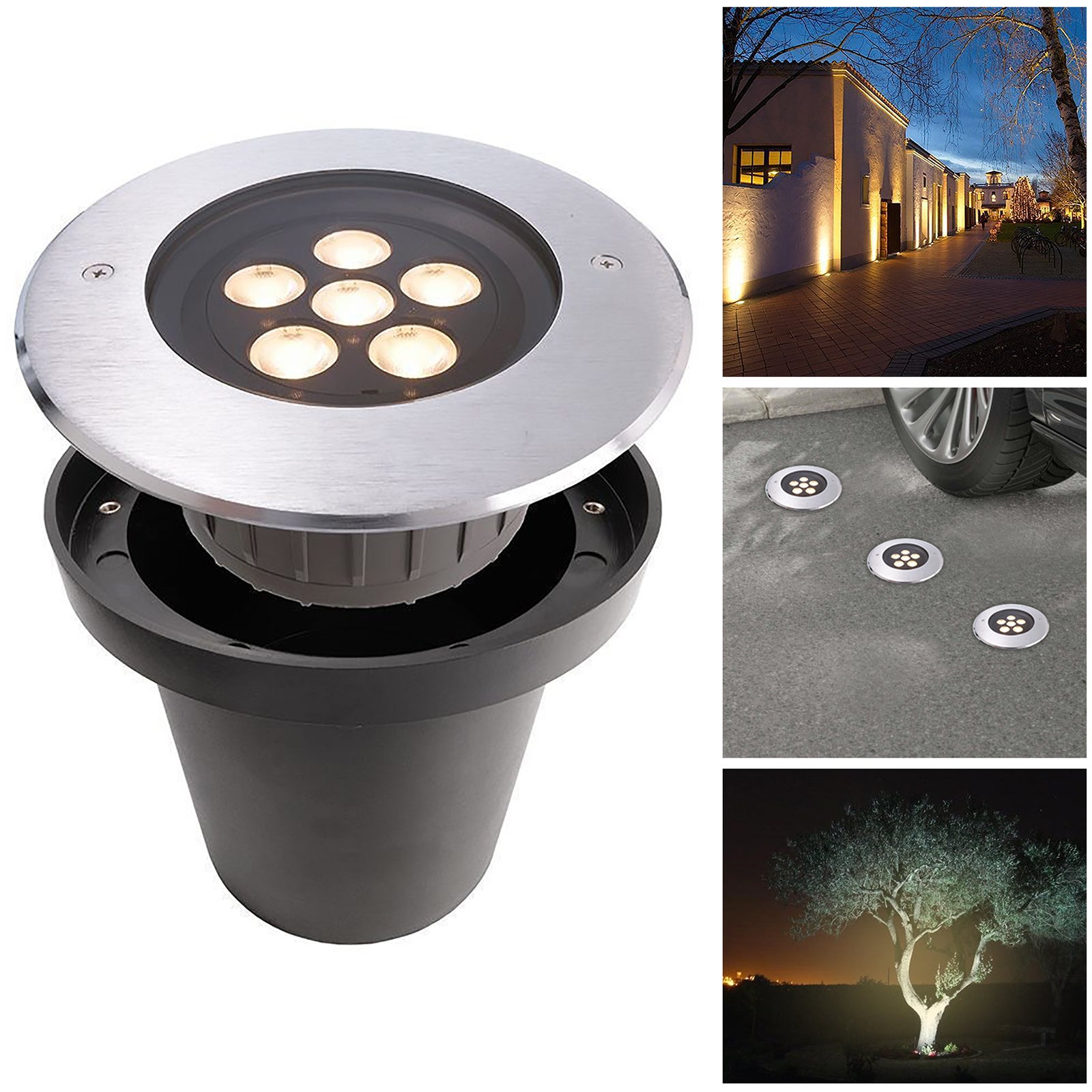 Spot encastrable LED 10W SPOT 20 degrés DRIVEWAY spot encastré trou ...