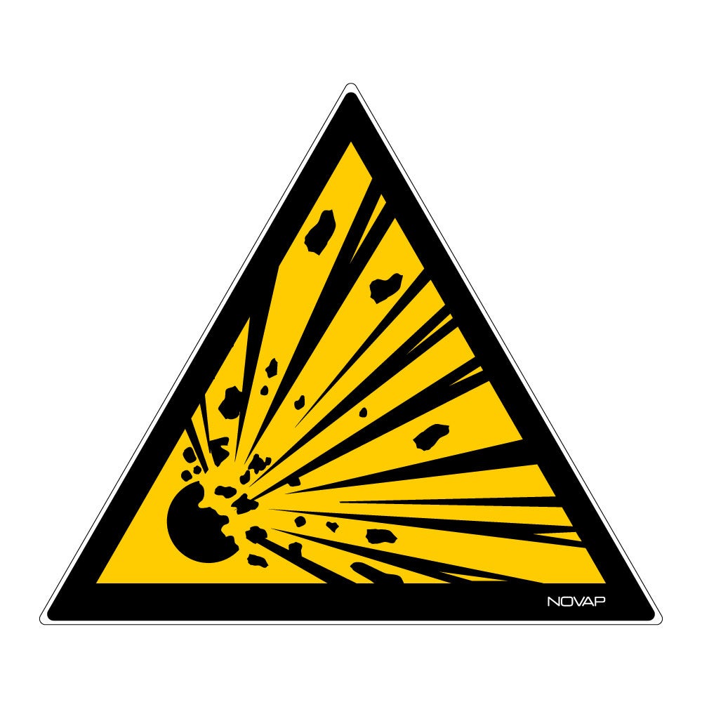 Panneau Danger d'explosion - Rigide Triangle 300mm - 4200040 | Leroy Merlin