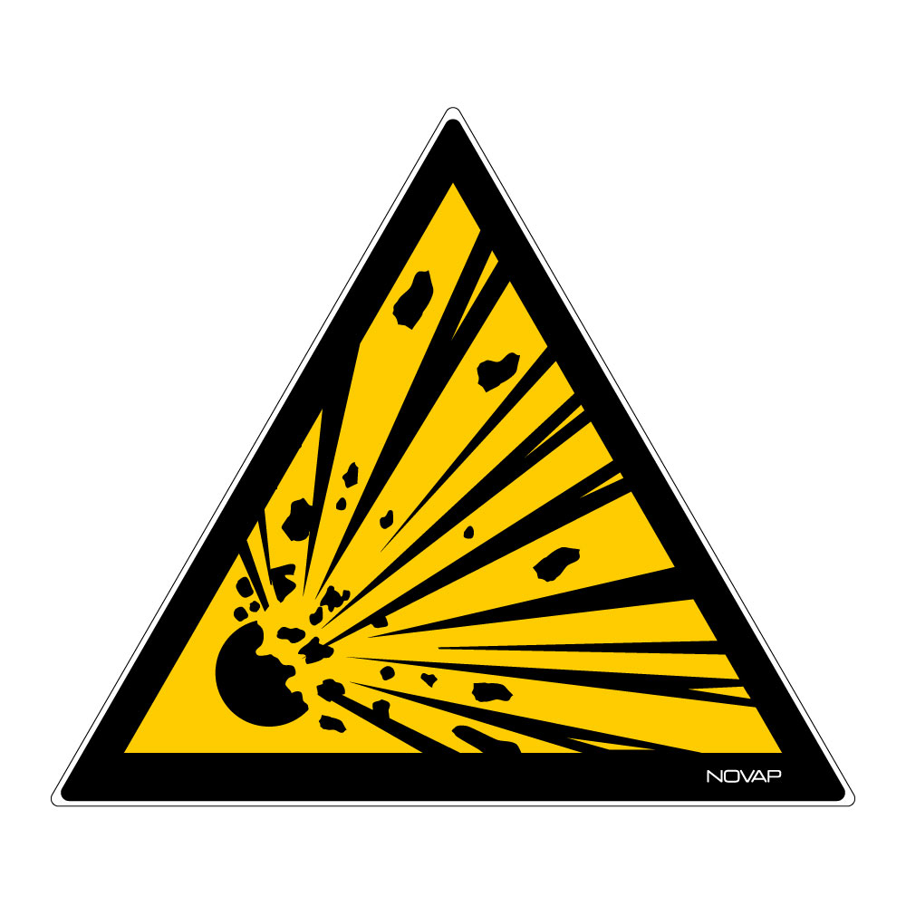 Panneau Danger d'explosion - Rigide Triangle 300mm - 4200040 | Bricoman