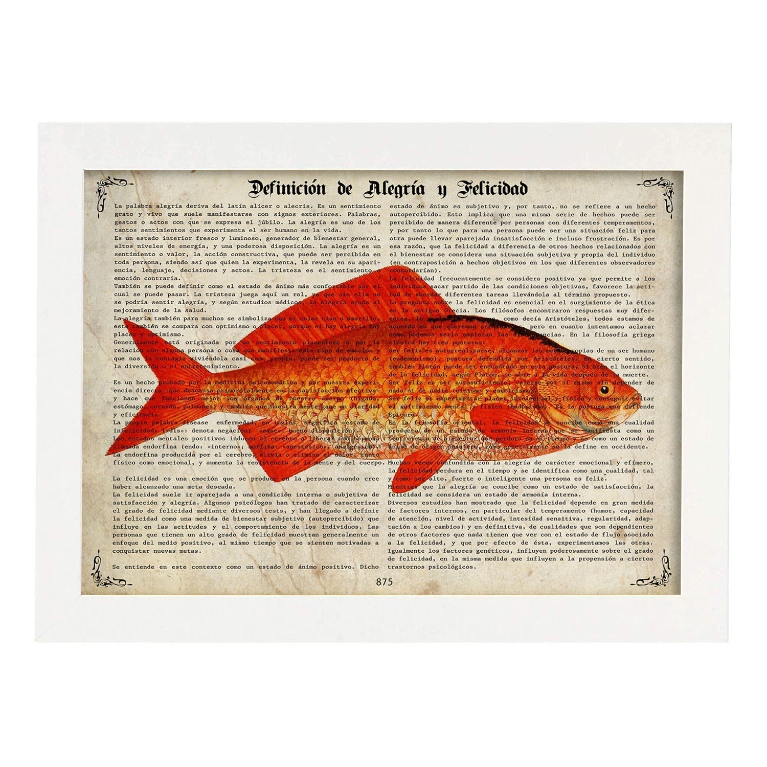 Affiche De Poisson Marin. Feuille De Tente Avec Définition. Conception ...