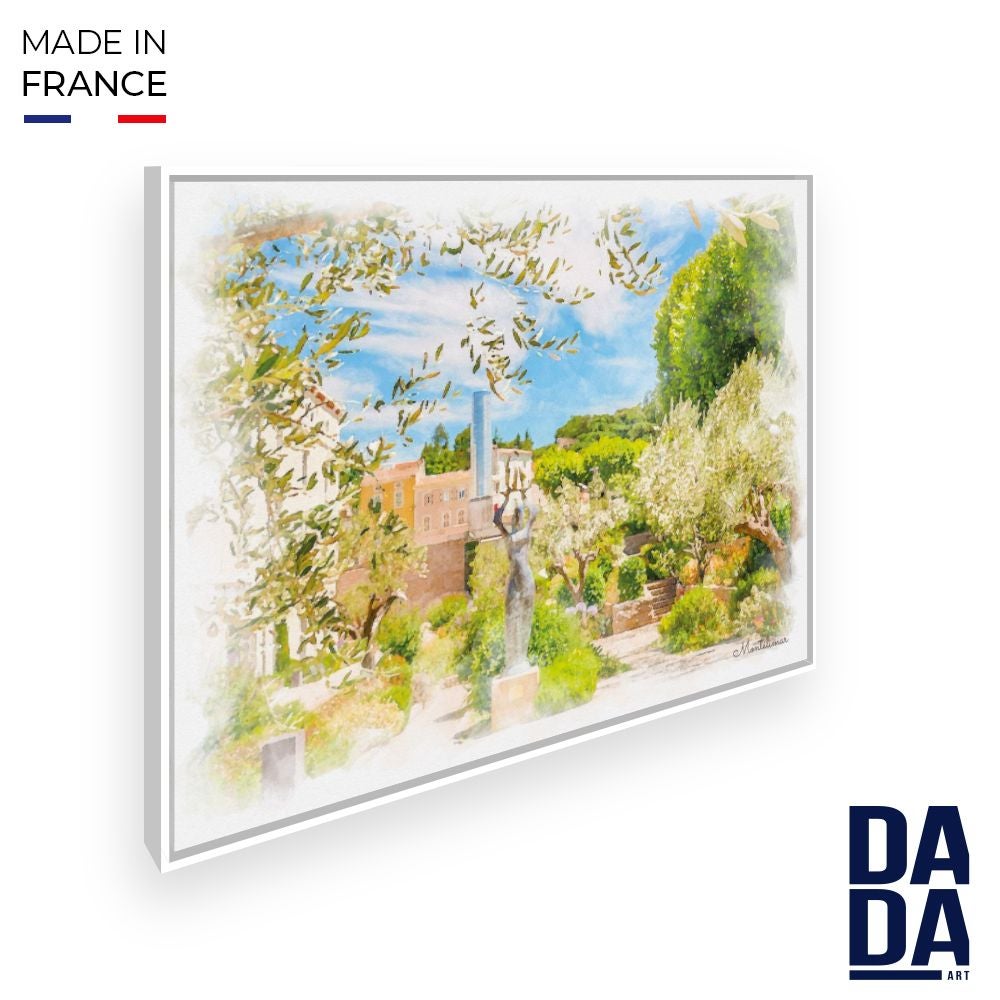 Tableau Jardin de Montelimar / 45x60cm / Cadre Blanc / Fabriqué en ...