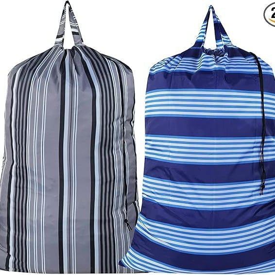 Sac à linge avec poignées et cordon de serrage, indispensable pour la ...