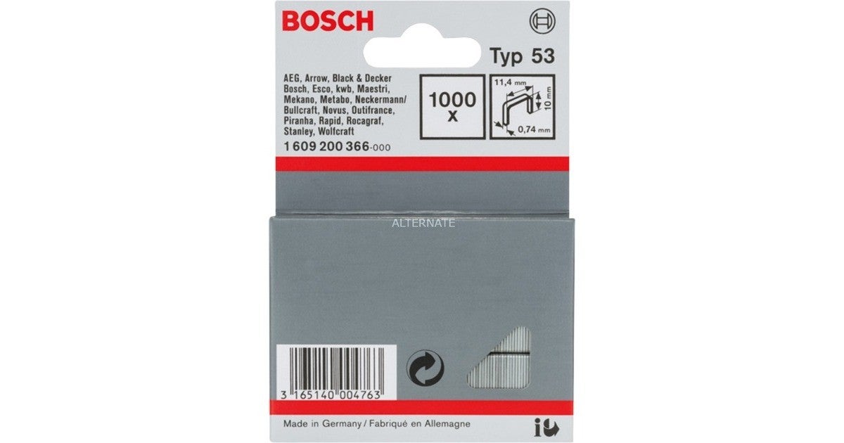 Bosch Professional - 1000 Pointes 16mm N°40 - 1609200381 | Leroy Merlin