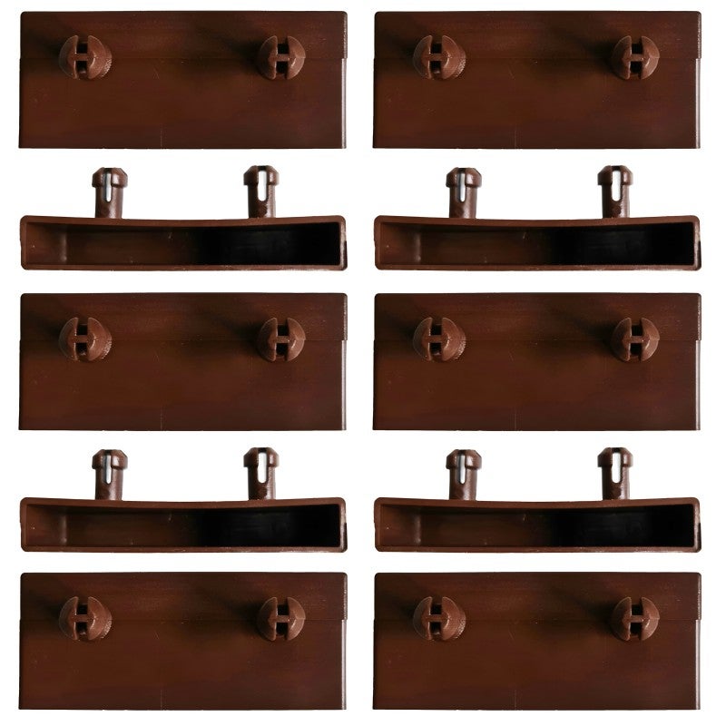 Lot de 10 embouts de Latte 60mm marron | Attaches plastique Renforcé ...