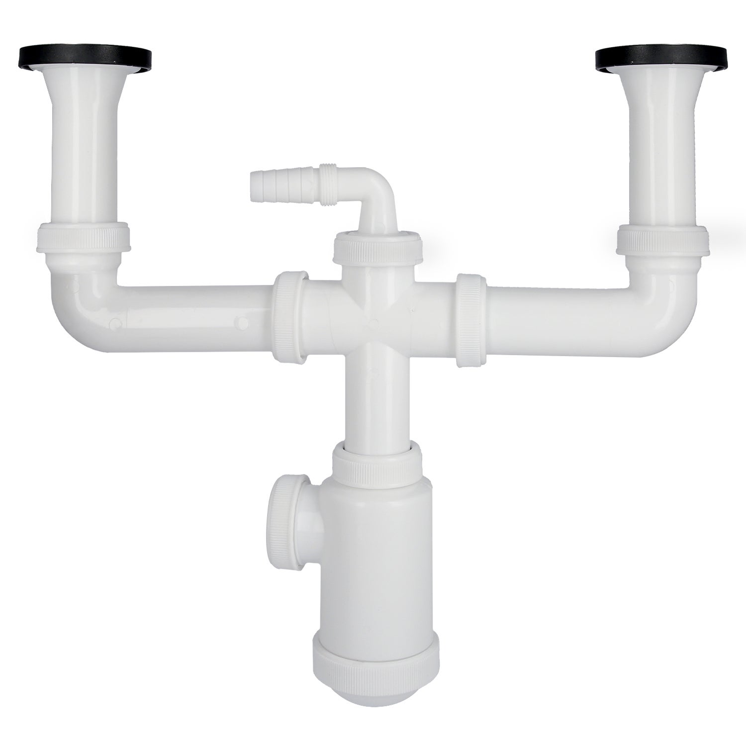 Doppio Sifone Con Valvola Estensibile Da 1-1/2" Con Pilette Ø 70 mm ...