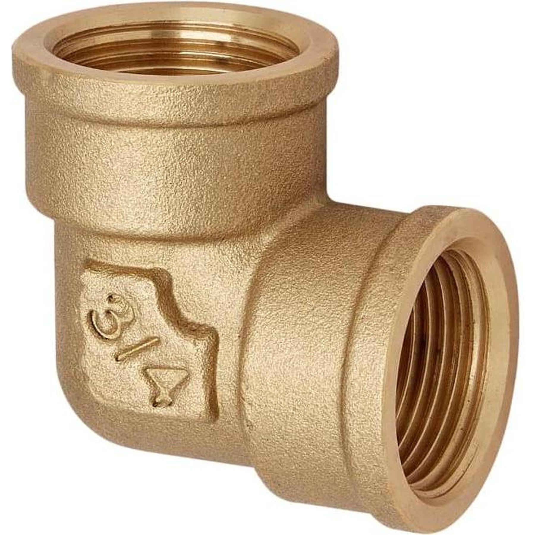 PACK de 10 Coudes 90 laiton a visser femelle diamètre 1/2" (15x21) serie forte | Leroy Merlin