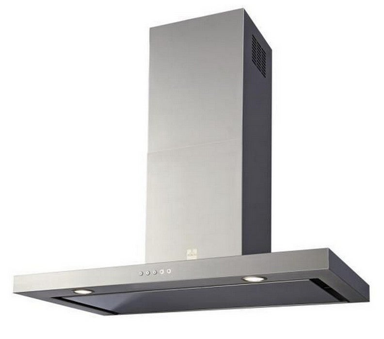 Hotte décorative murale 90cm 593m3/h inox - Roblin 6064017 | Leroy Merlin
