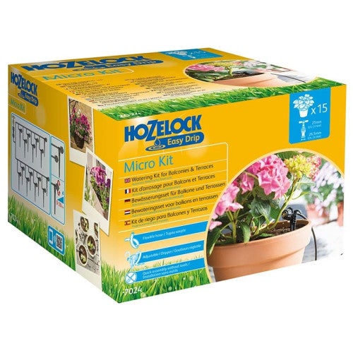 HOZELOCK - MICRO KIT, SISTEMA DI IRRIGAZIONE PER MAX 15 CONTENITORI ...