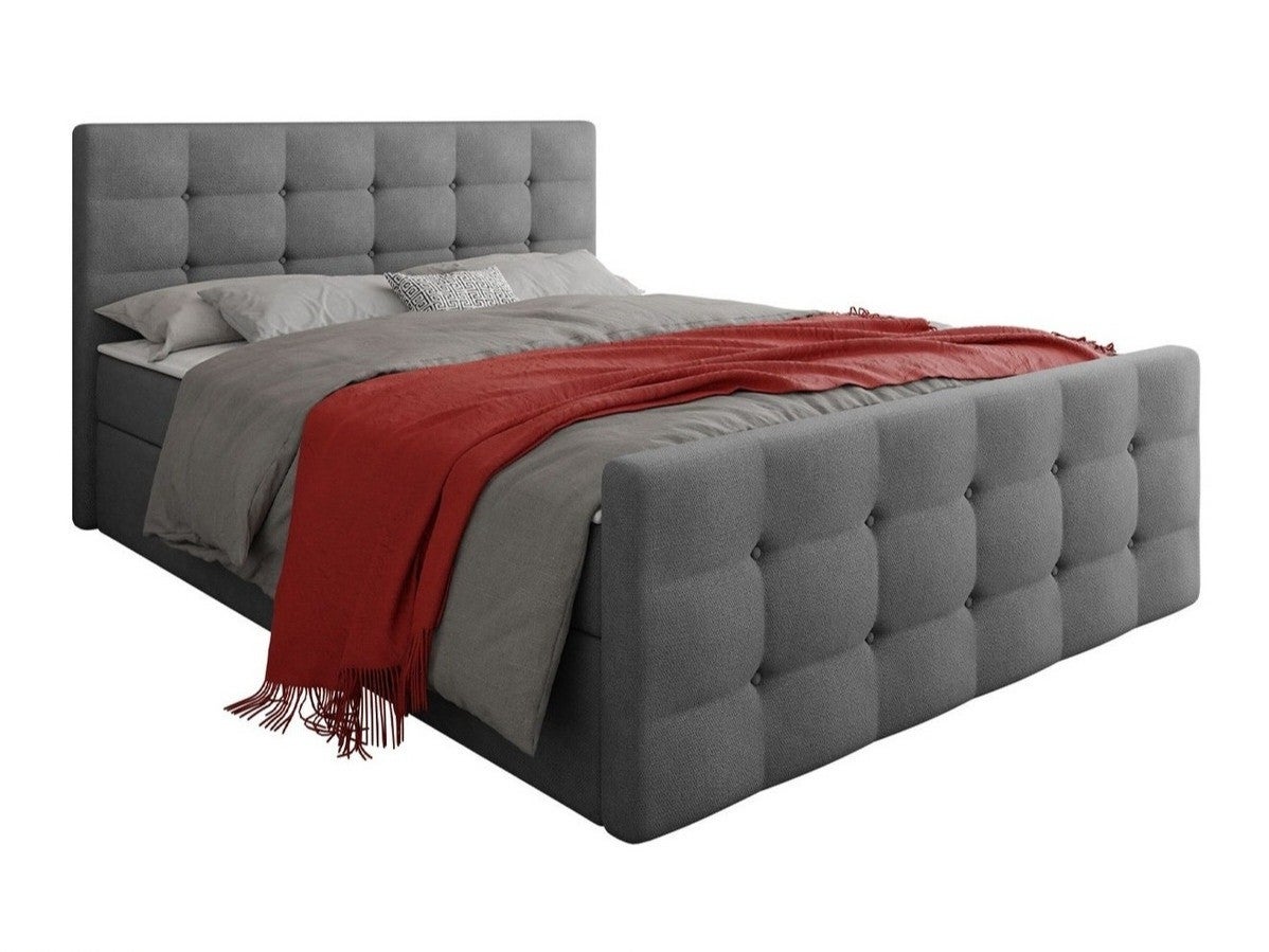 Letto continentale Memphis 118, Continentale, Doppio, Grigio, 180x200 ...
