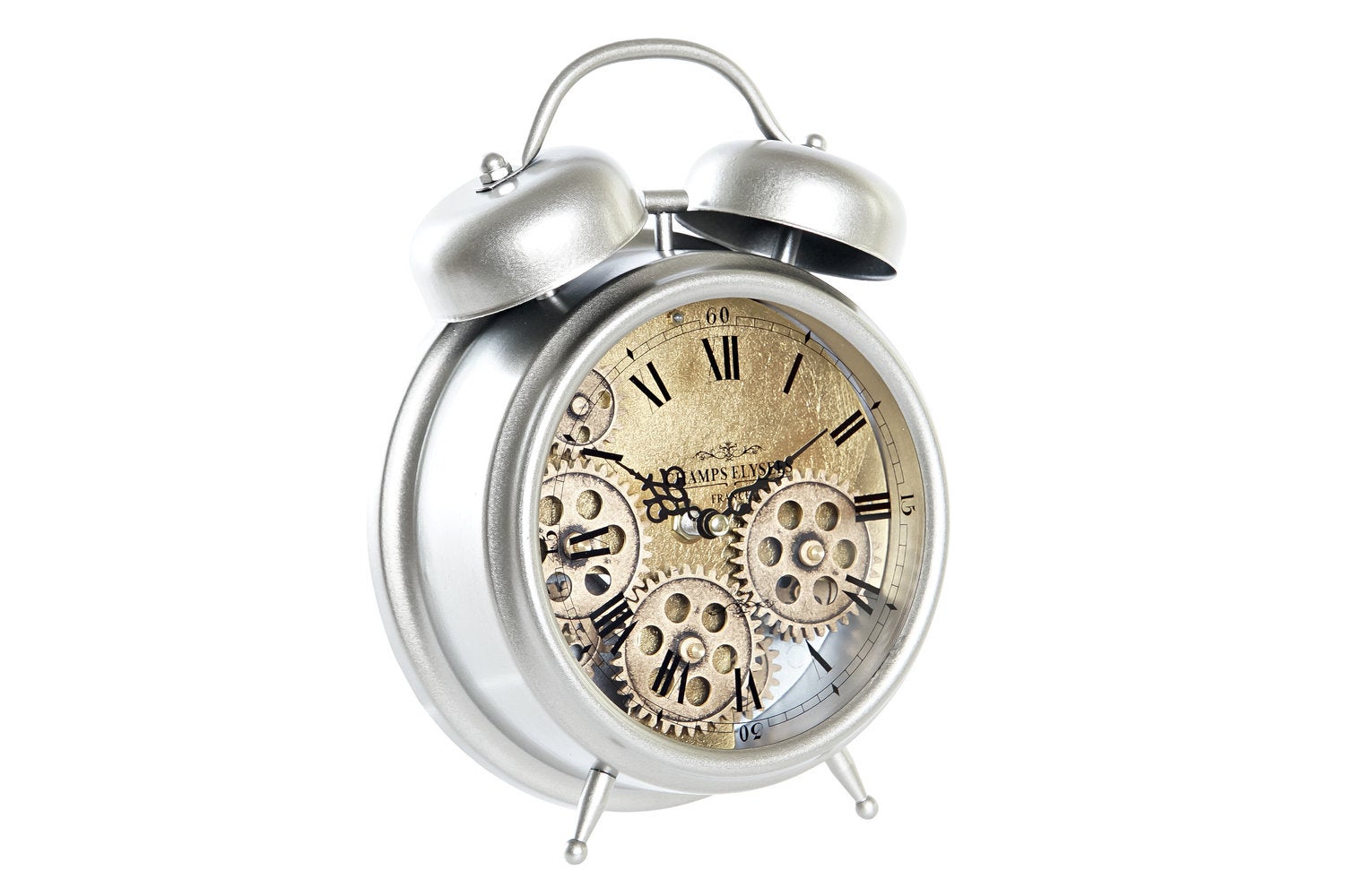 Horloge de table en fer 19x7,5x25, mouvement | Leroy Merlin