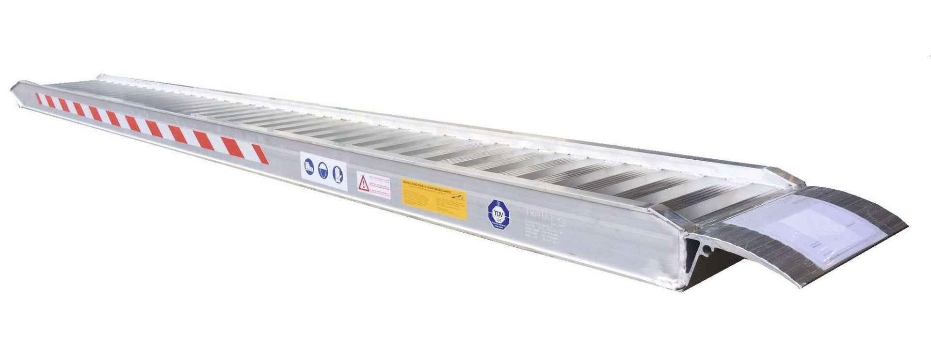 Rampes de chargement alu renforcées avec rebords charge 2250 kg (paire ...