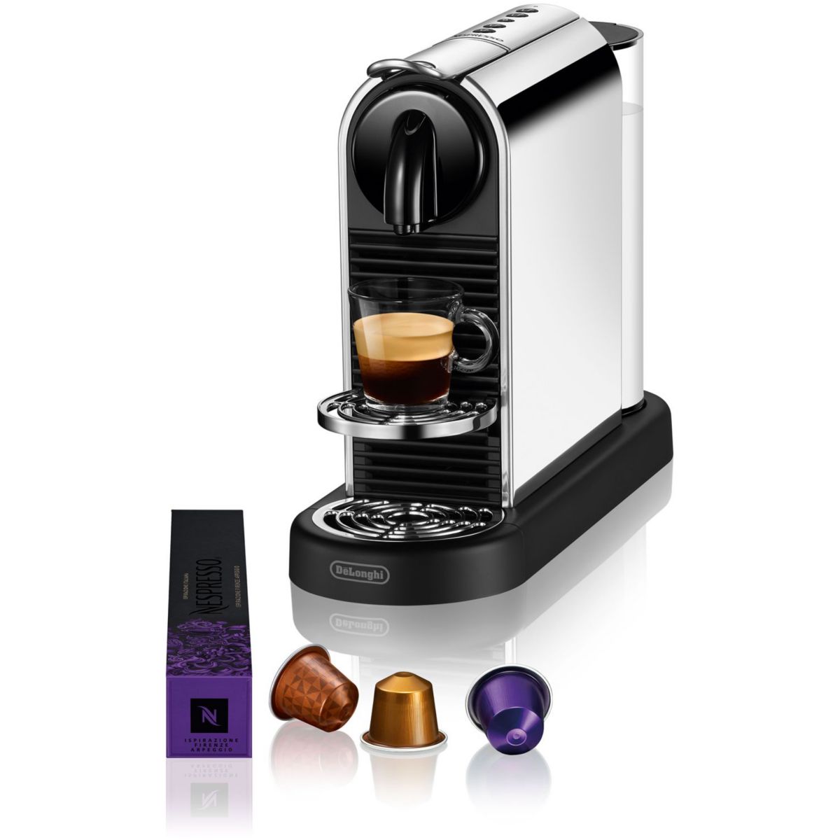 Nespresso DELONGHI Citiz platinium chrome EN220.M | Leroy Merlin