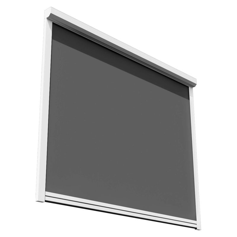 Store vertical extérieur DUNIA - Motorisé à télécommande (RAL9010 ...