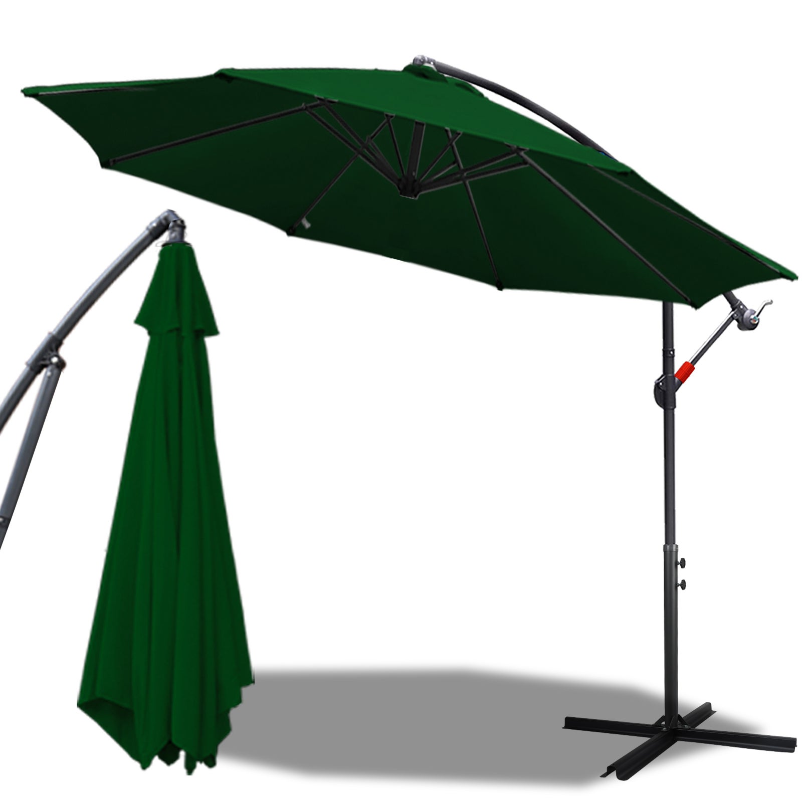 3.5m Parasol Parasol de jardin hydrofuge Parasol de terrasse UV30+ avec ...