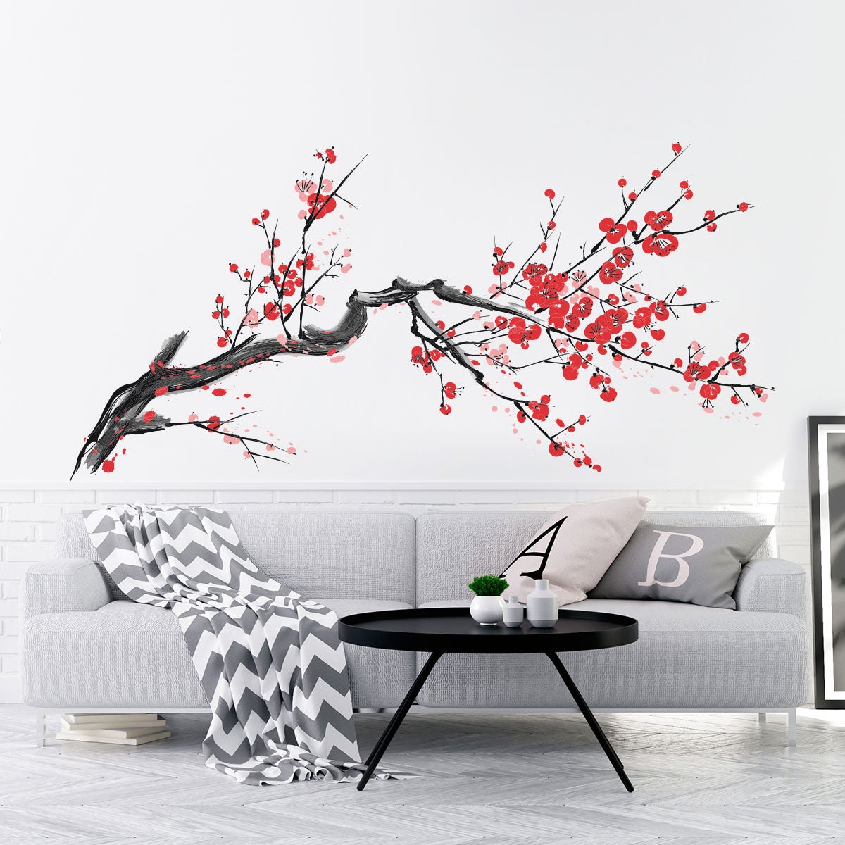 Stickers muraux | Sticker Mural Autocollant - BRANCHE D'ARBRE FLEURI EN ...
