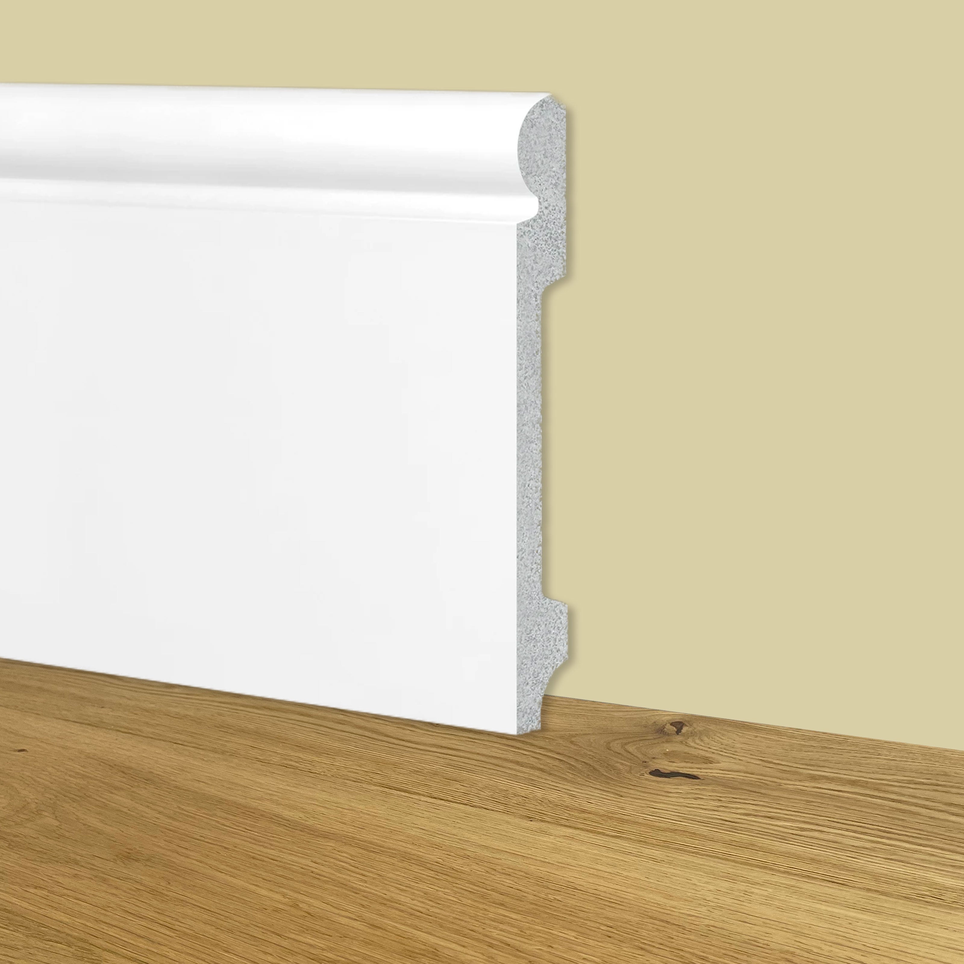 Plinthe BLANCHE, modèle HOLLANDAIS, 145x18, en POLYMÈRES ...