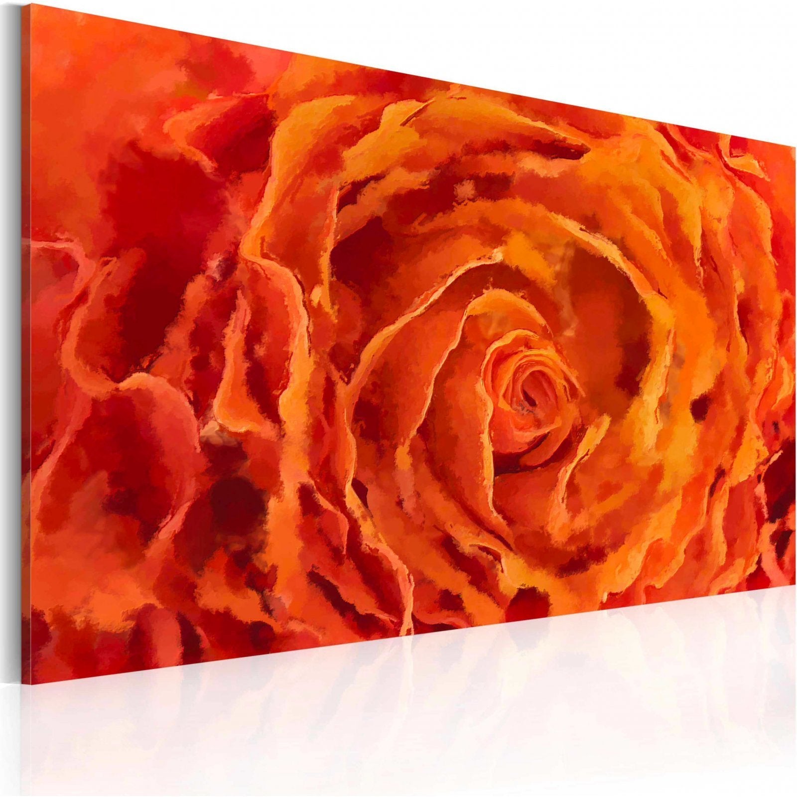 Tableau rose et orange - 90 x 60 cm | Leroy Merlin