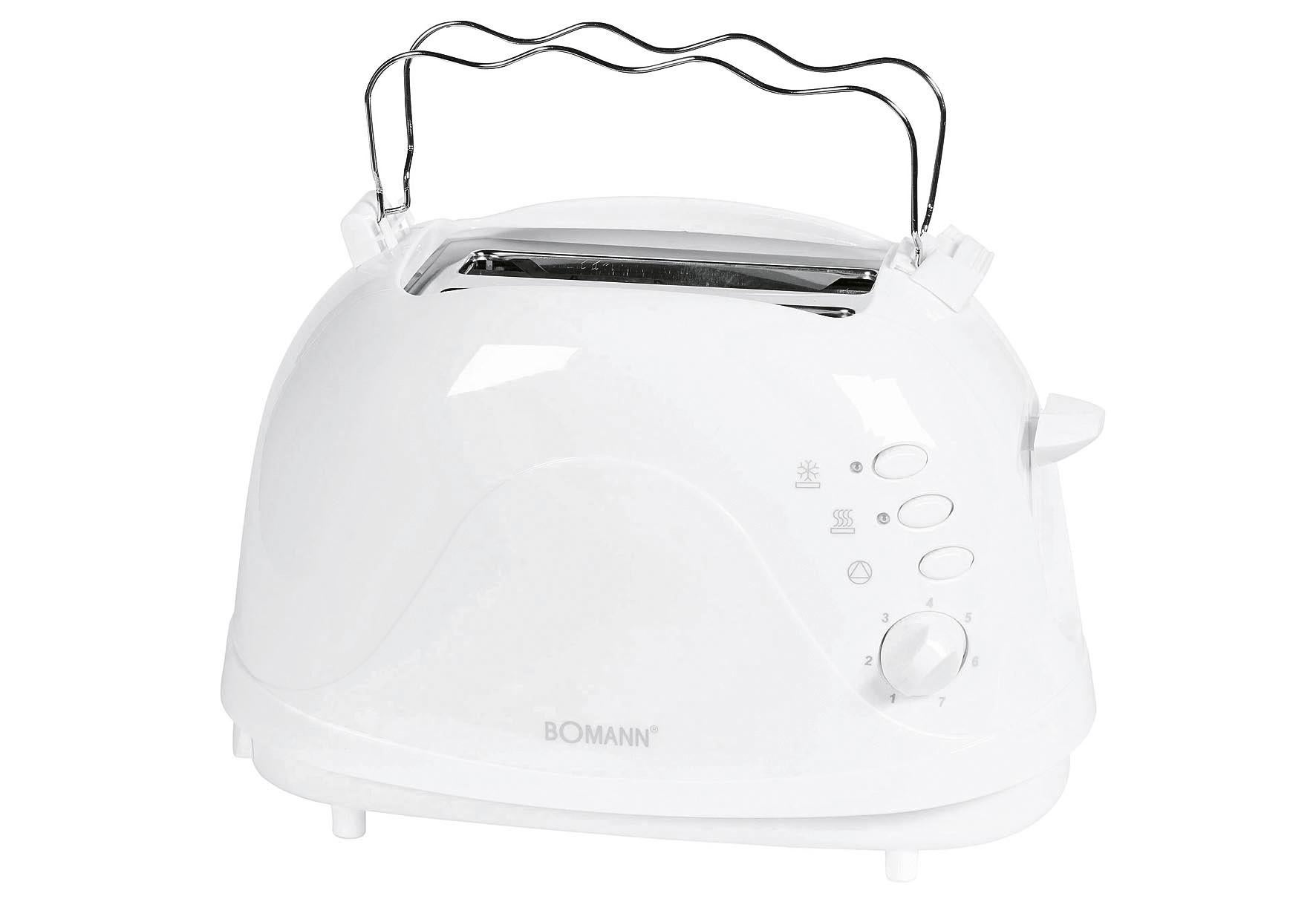 Bomann Toaster TA 246 CB Cool-Touch-Gehäuse 700 W weiß | Leroy Merlin