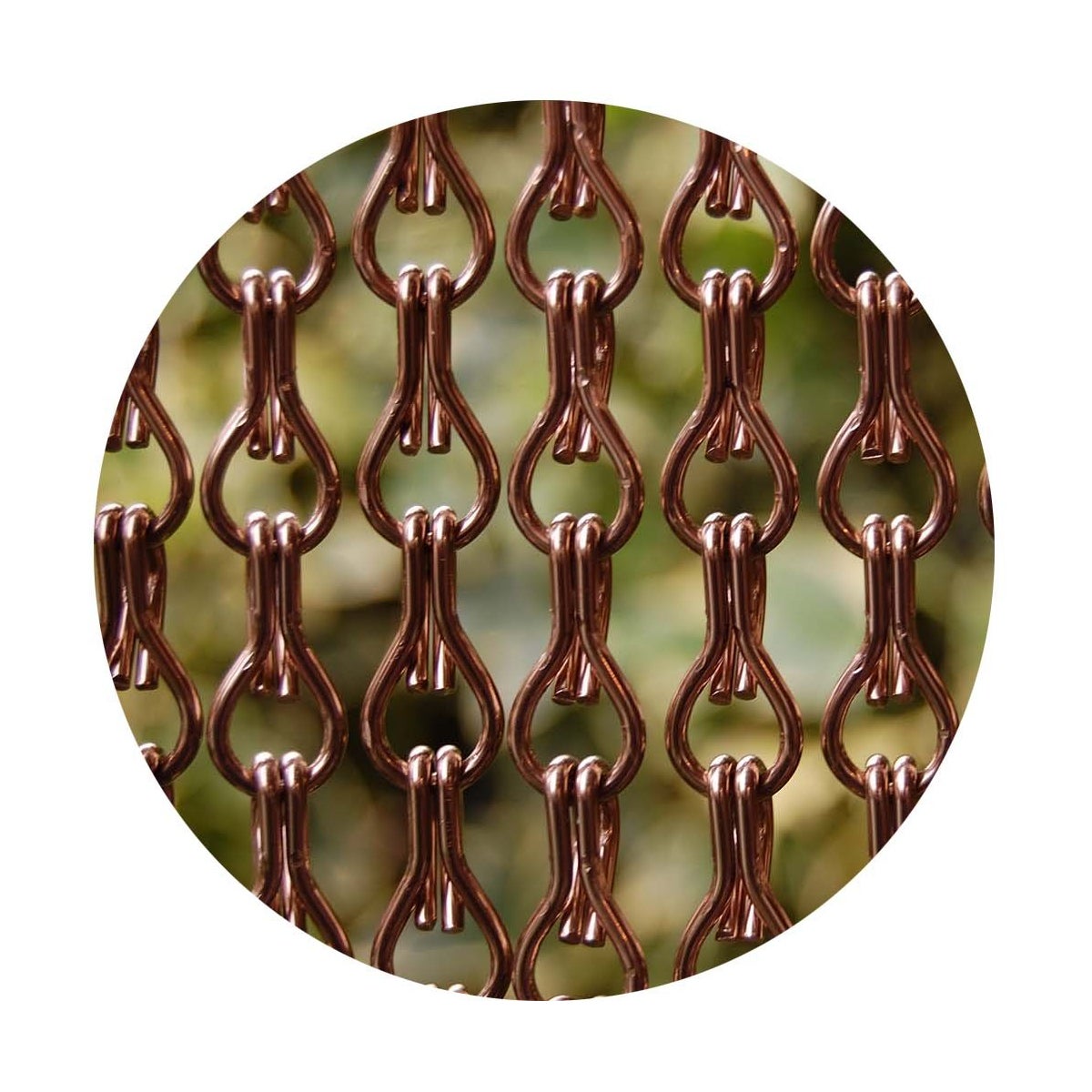 Rideau de porte en aluminium Alusa brun et bronze 100 x 230 cm La Tenda ...