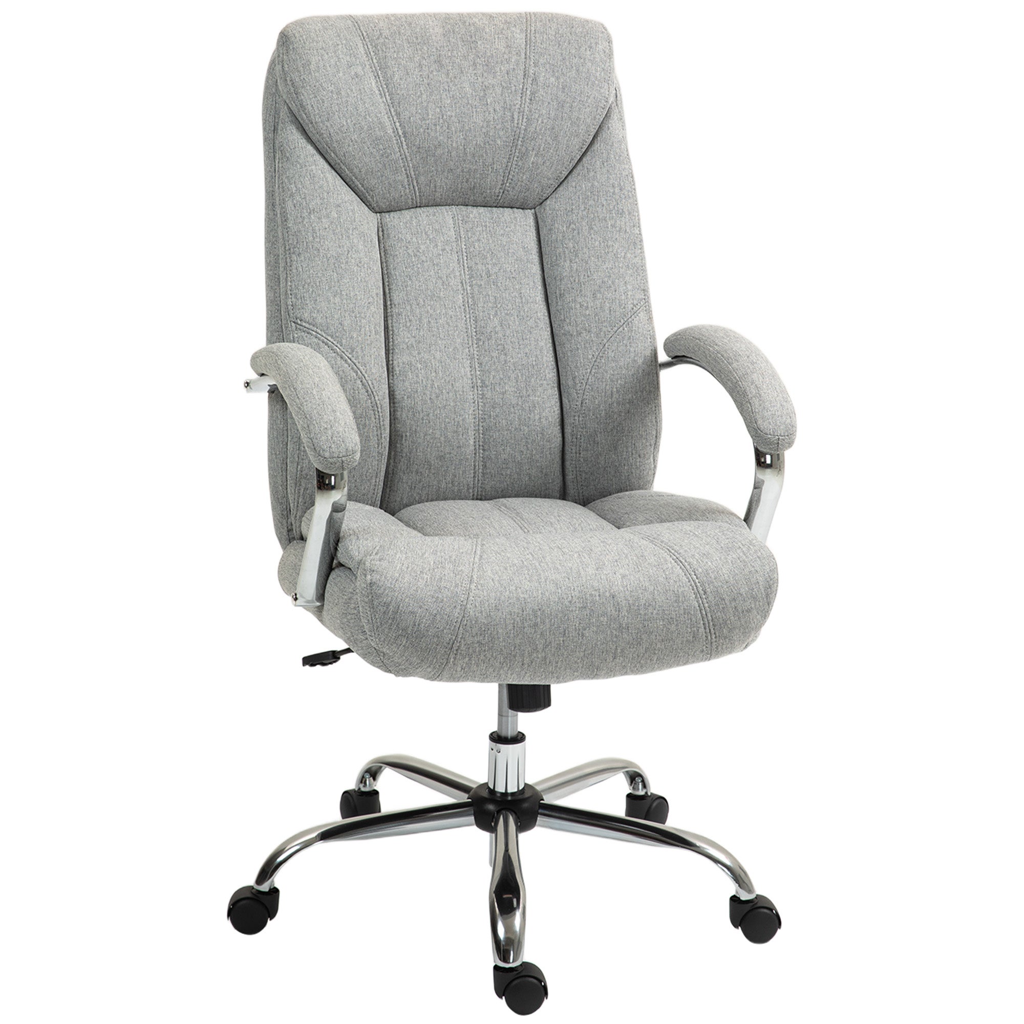 Chaise de bureau à bascule avec accoudoirs et appui-tête rembourrés ...