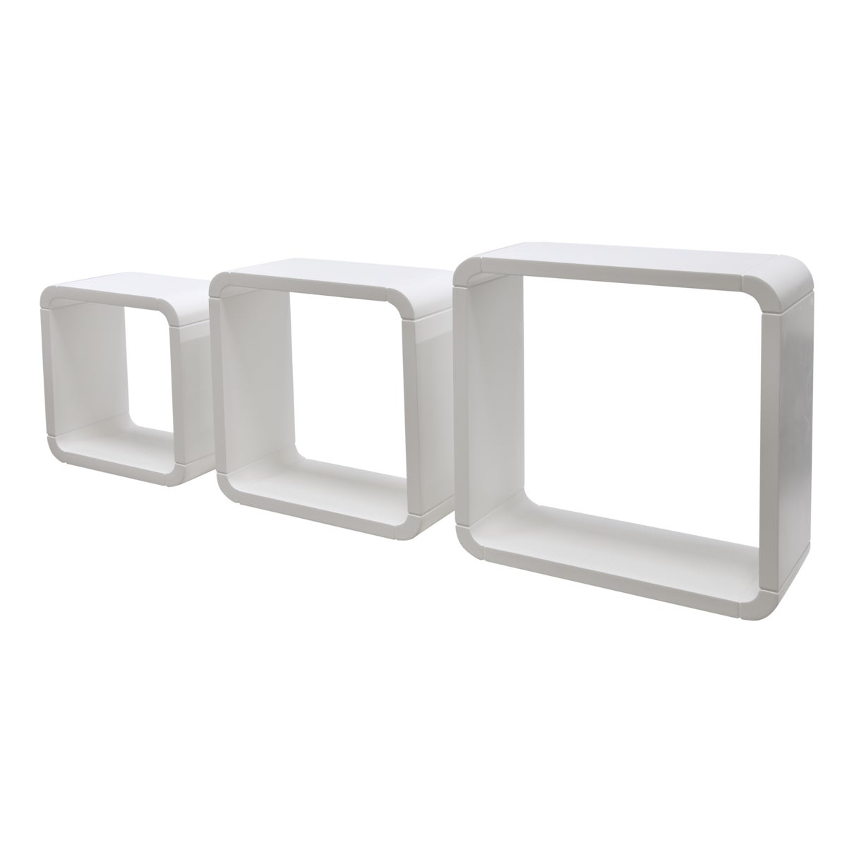 Duraline Étagère cube Arrondi Blanc 9003 35x35x15cm | Leroy Merlin