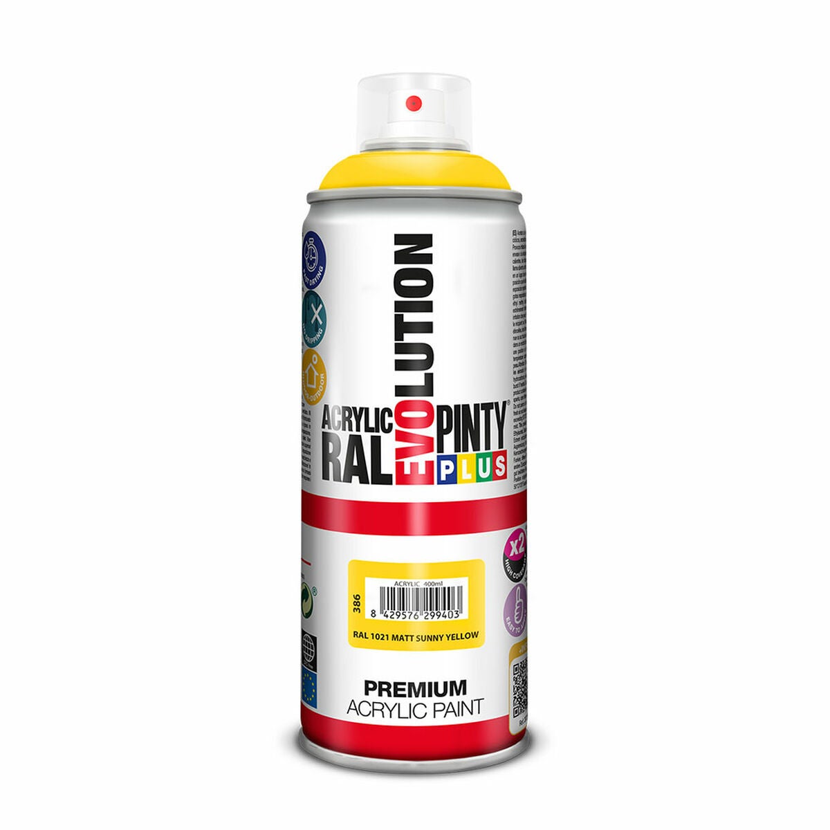 Pintura en spray Pintyplus Evolution RAL 1021 Sunny Yellow 400 ml Mate ...