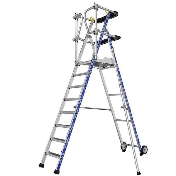 Escabeau PIRL 8 marches - Hauteur max. de travail 3.87m - 2272918 ...