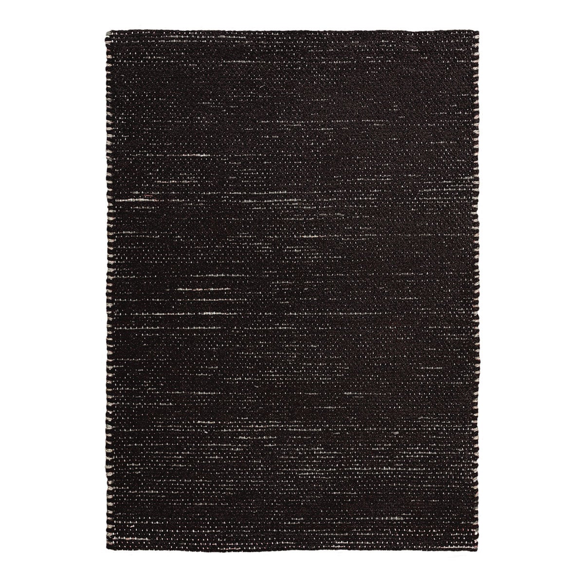 Tapis salon artisanal en jute coton chenille noir 120x170 | Leroy Merlin