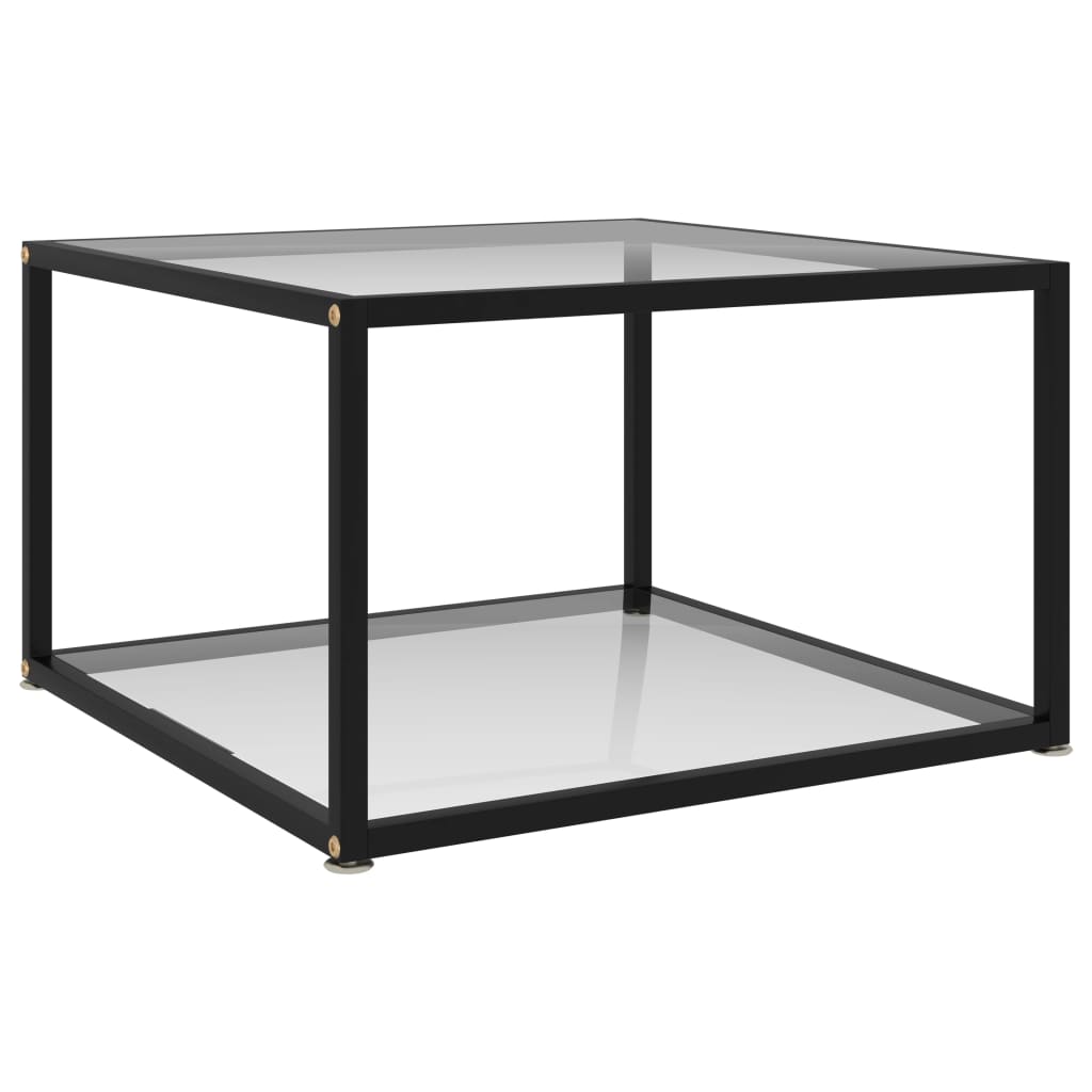 Table basse Transparent 60x60x35 cm Verre trempé | Leroy Merlin