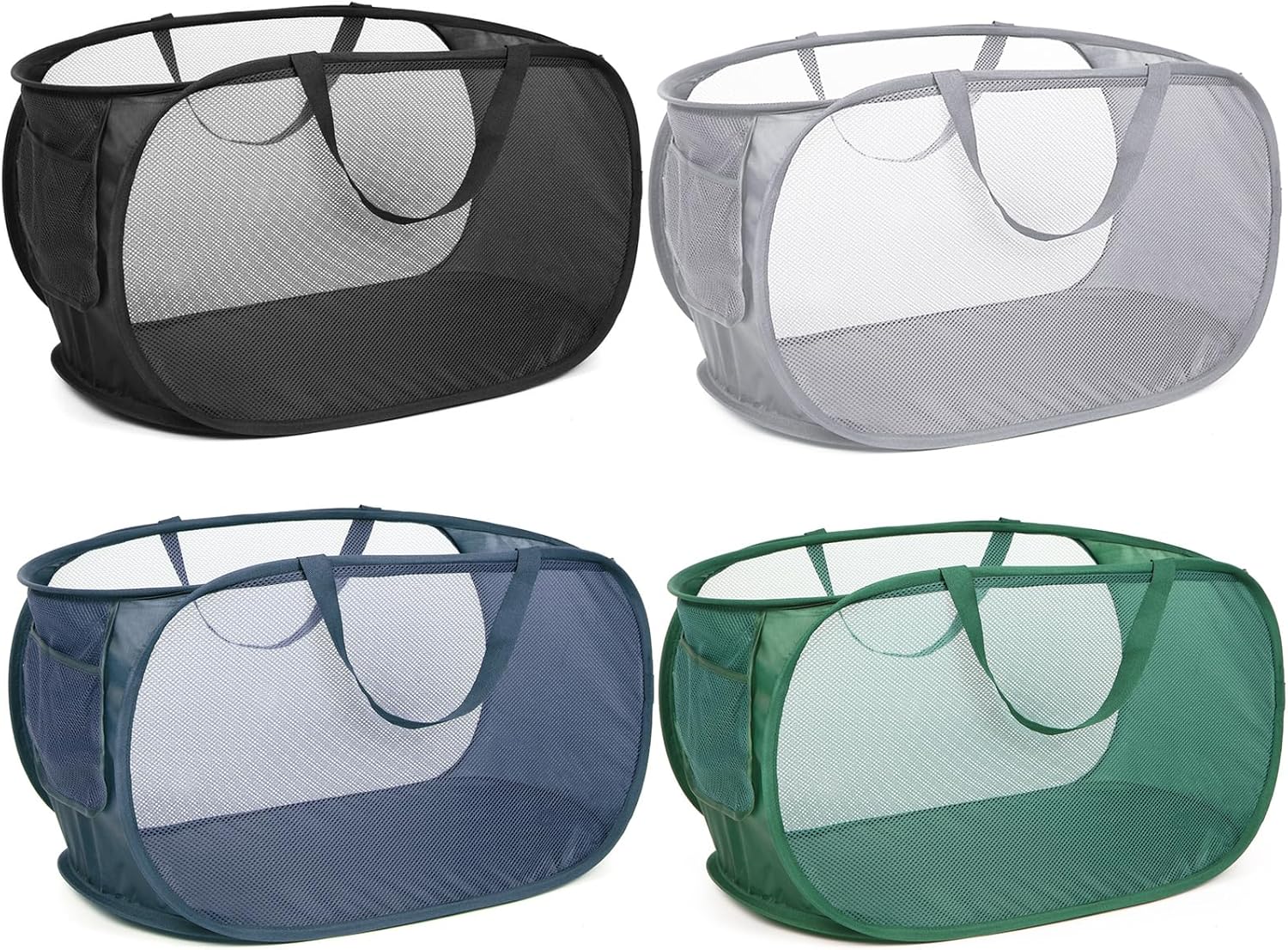 Lot de 4 paniers à linge pliables et résistants, panier à linge pliable ...