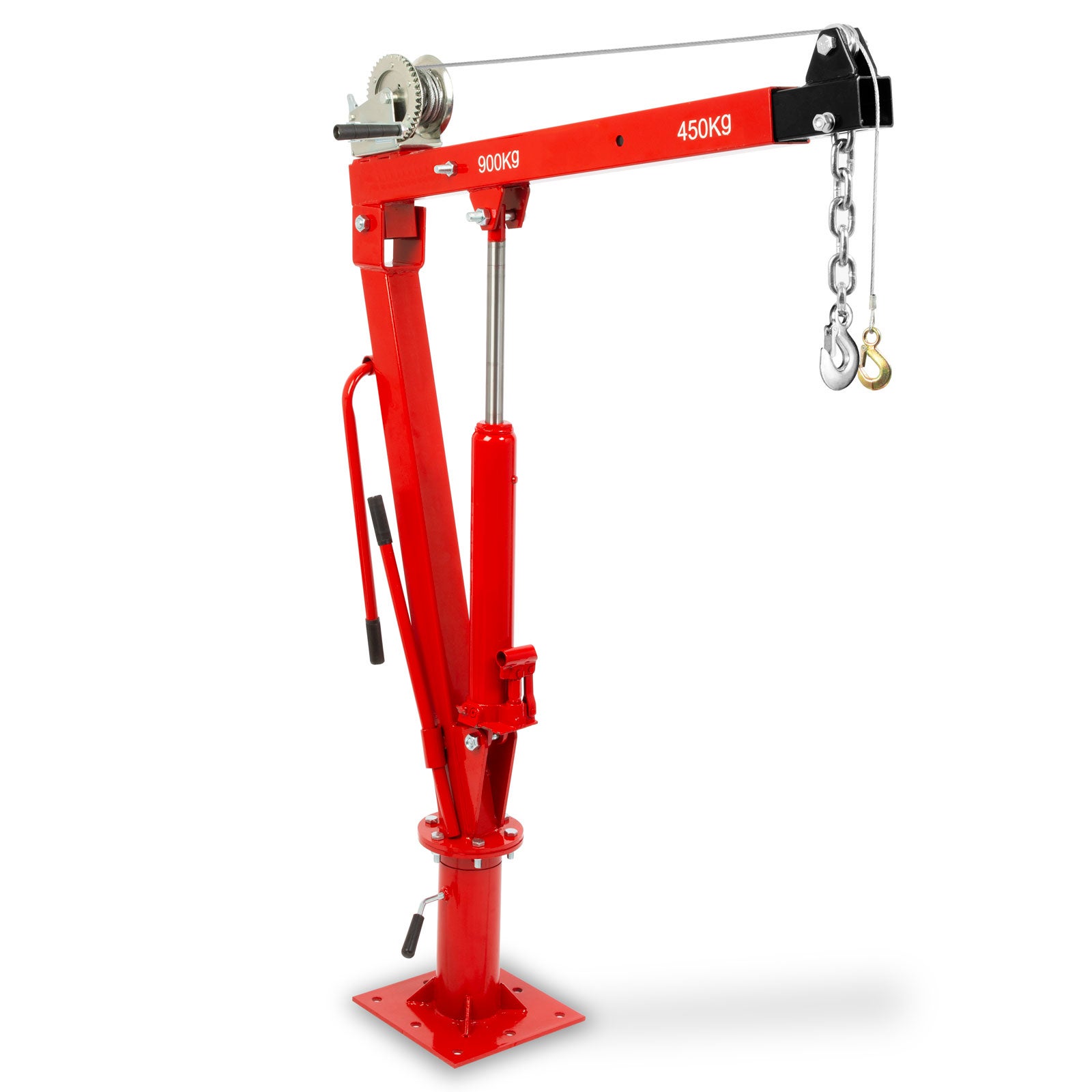 EBERTH Grue Pick Up, Charge de 900 kg, pivotement 360 degrés, Pied ...