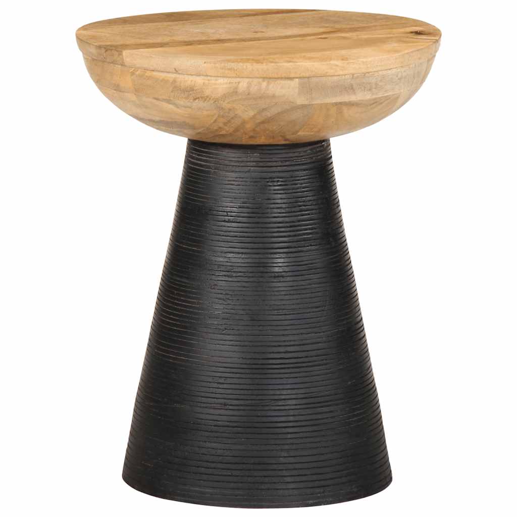 Maison Exclusive - Table d'appoint noir Ø37x45 cm bois de manguier ...