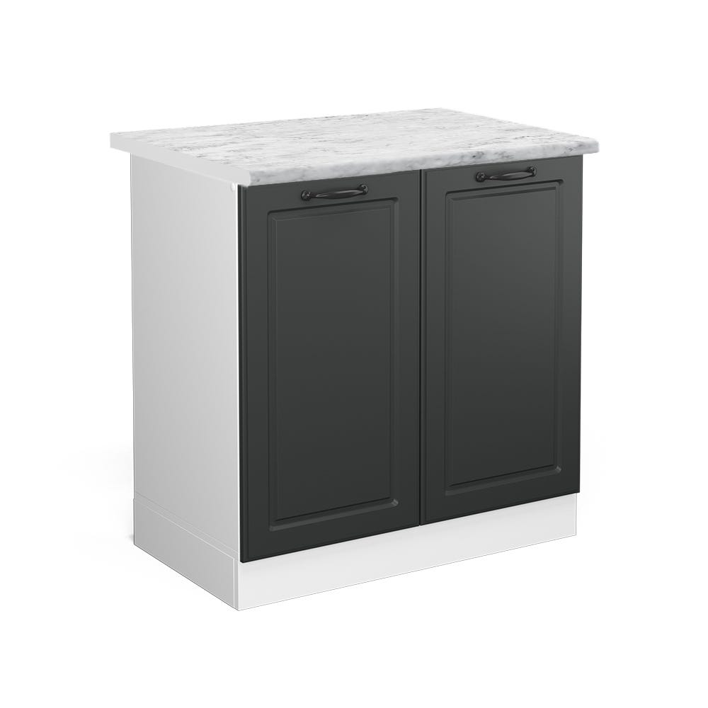 Vicco Meuble Bas Sous évier R Line Anthracite Campagne 80cm Pt