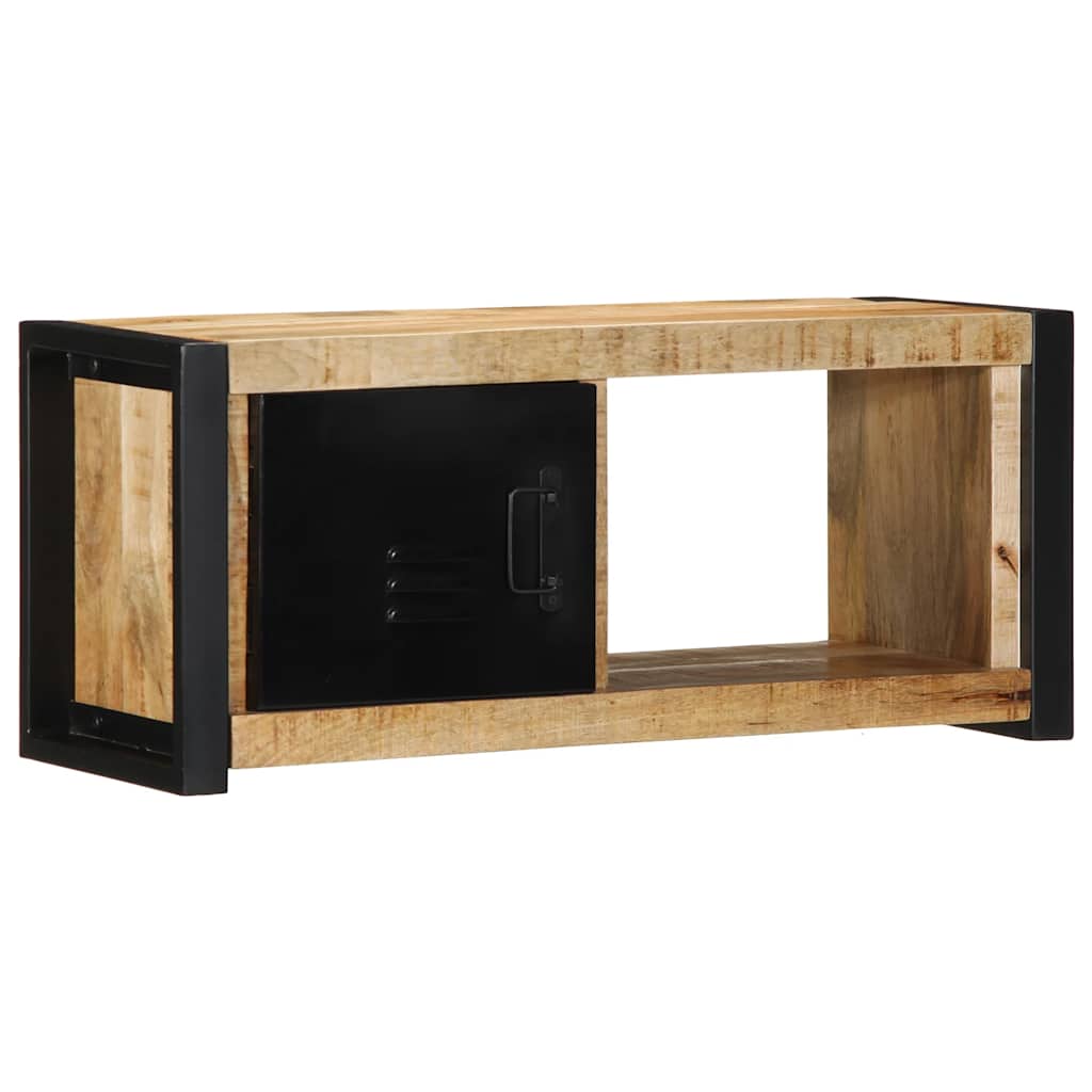 Meuble TV 80x30x35 bois massif de manguier brut | Leroy Merlin