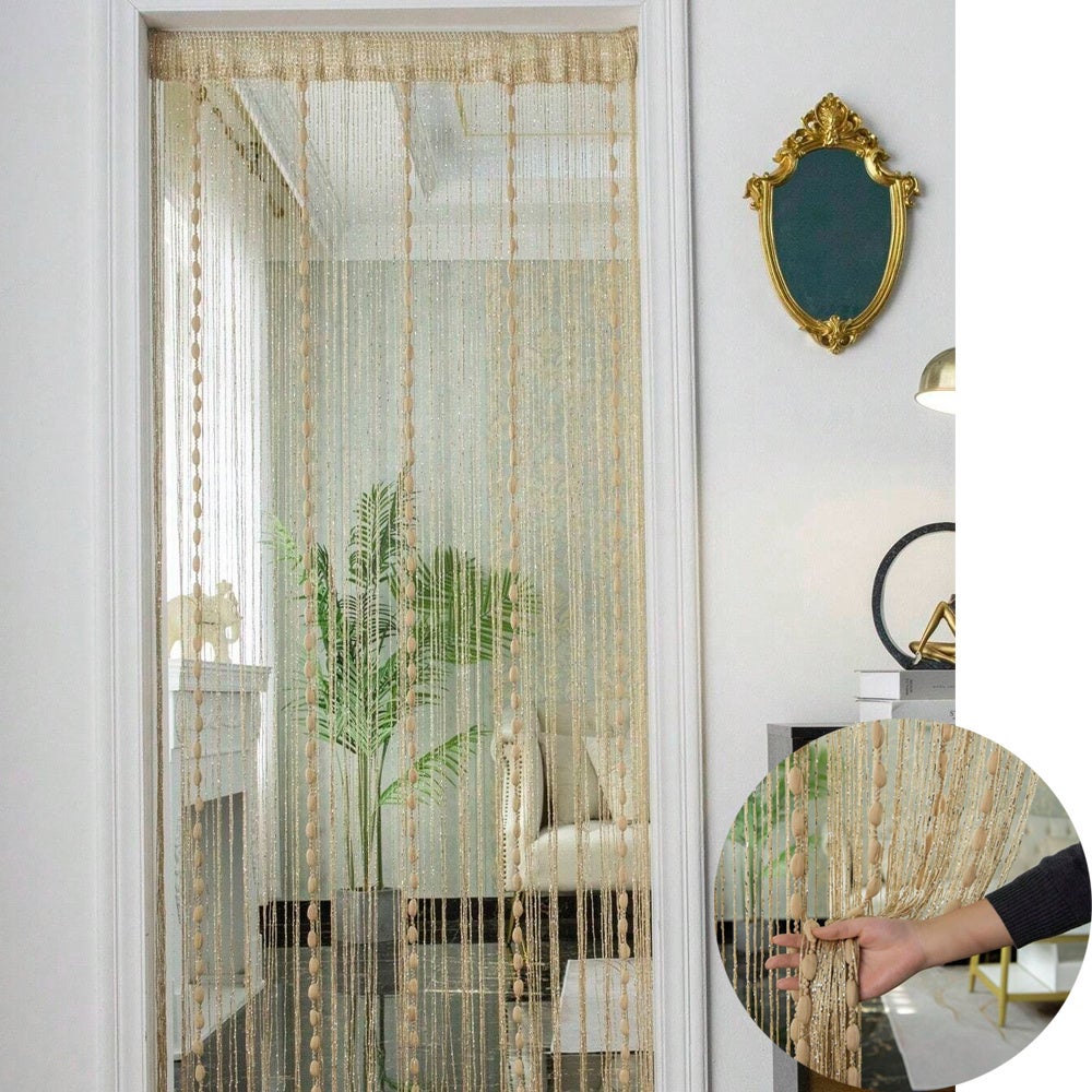 Bextcok Rideau de perles/rideau de porte1x2m,rideau en tissu,rideau de ...