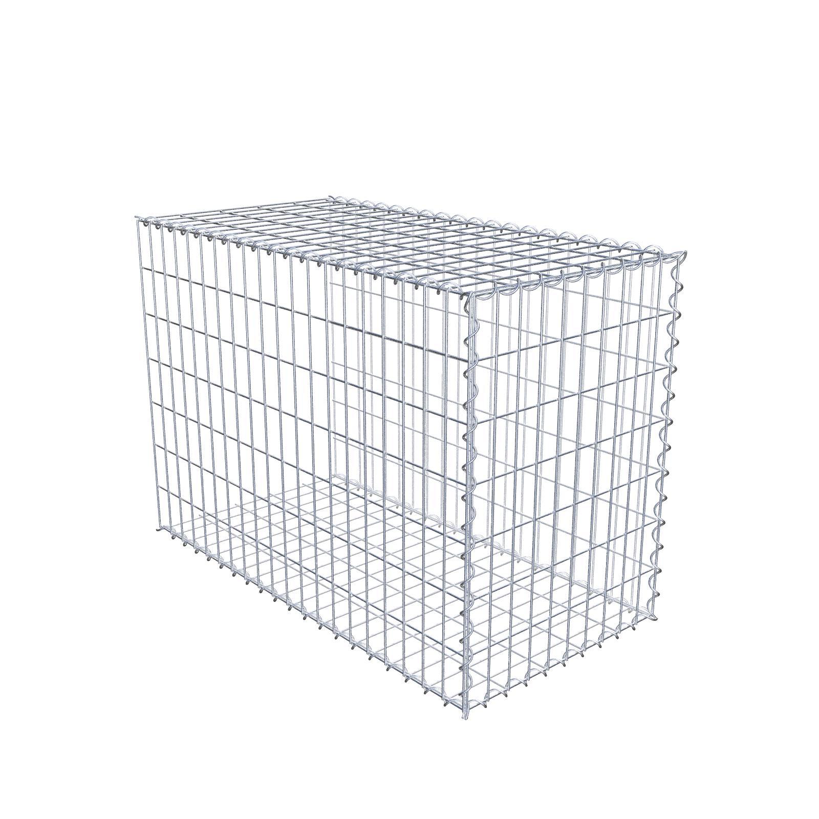 Gabiona - Gabion à monter en longueur 100 cm x 70 cm x 50 cm (L x H x P), maille 5 x 10 cm ...
