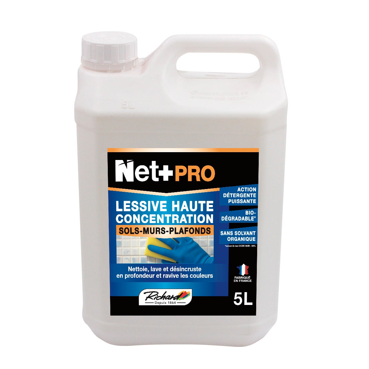 Net+ Pro Lessive Haute Concentration - 5 Litres | Leroy Merlin