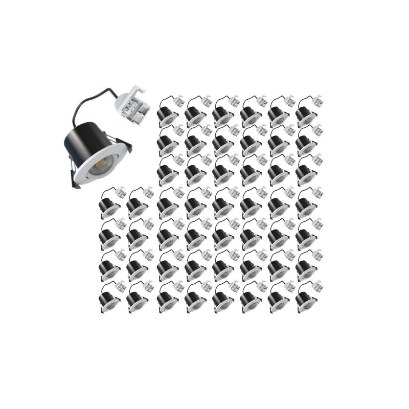 Lot de 50 Spots LED Encastrables Orientables RT2020 D67 5W/8W IP65 CCT ...