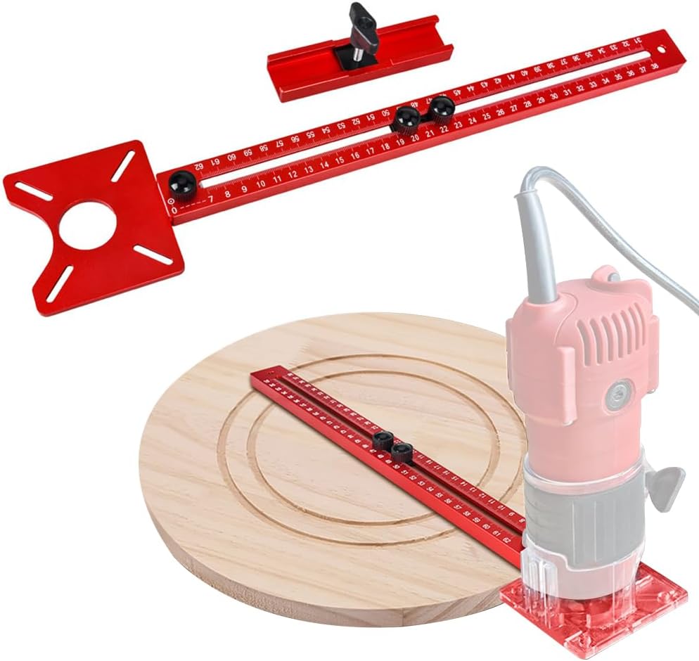 Outils de travail du bois 3 en 1 : gabarit de défonceuse réglable pour ...