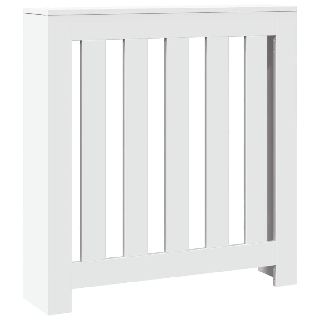 Cache radiateur en bois contrecollé blanc 78x20x82 cm - COMFORTXL ...